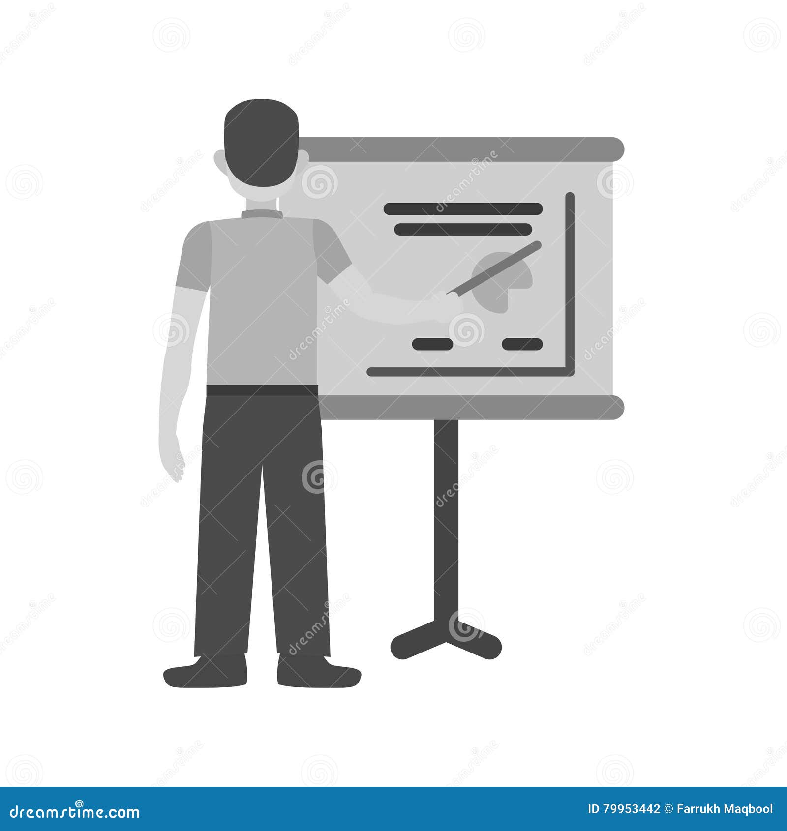 Businessman Showing Project Sketch Stock Vector - Illustration of ...