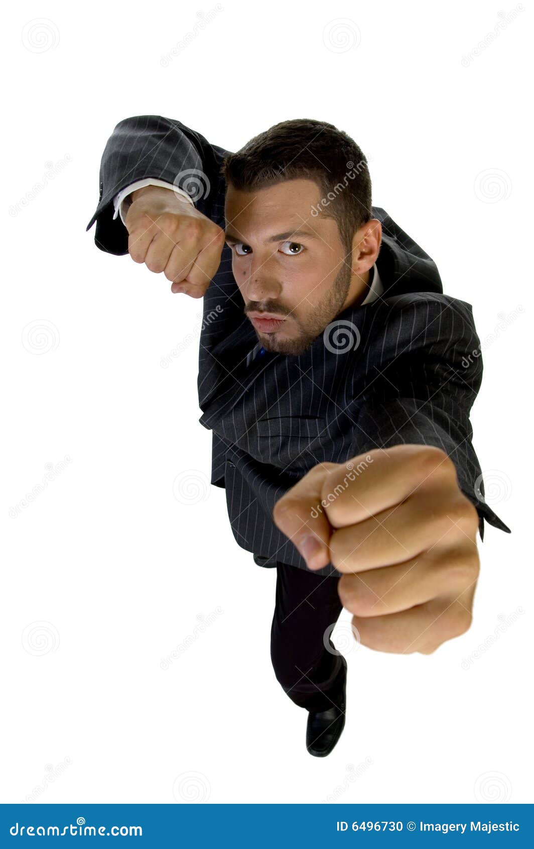 Businessman showing punch stock photo. Image of client - 6496730