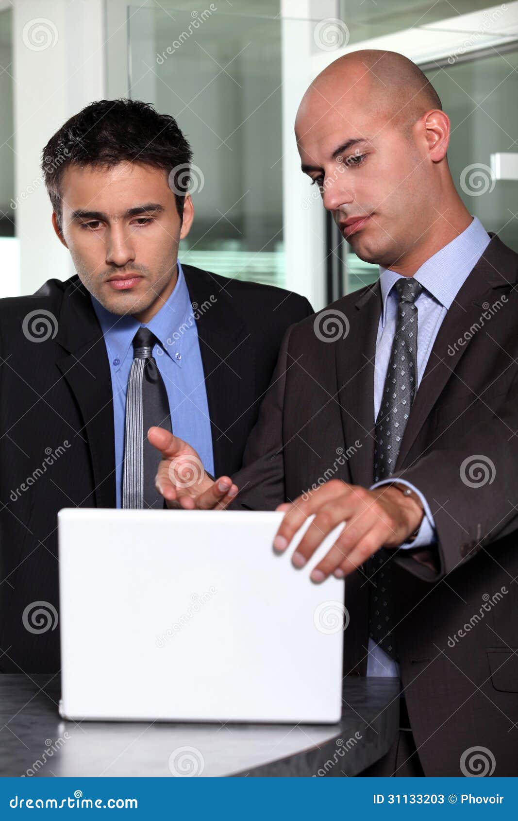 Businessman Showing a Report Stock Image - Image of environment, chat ...
