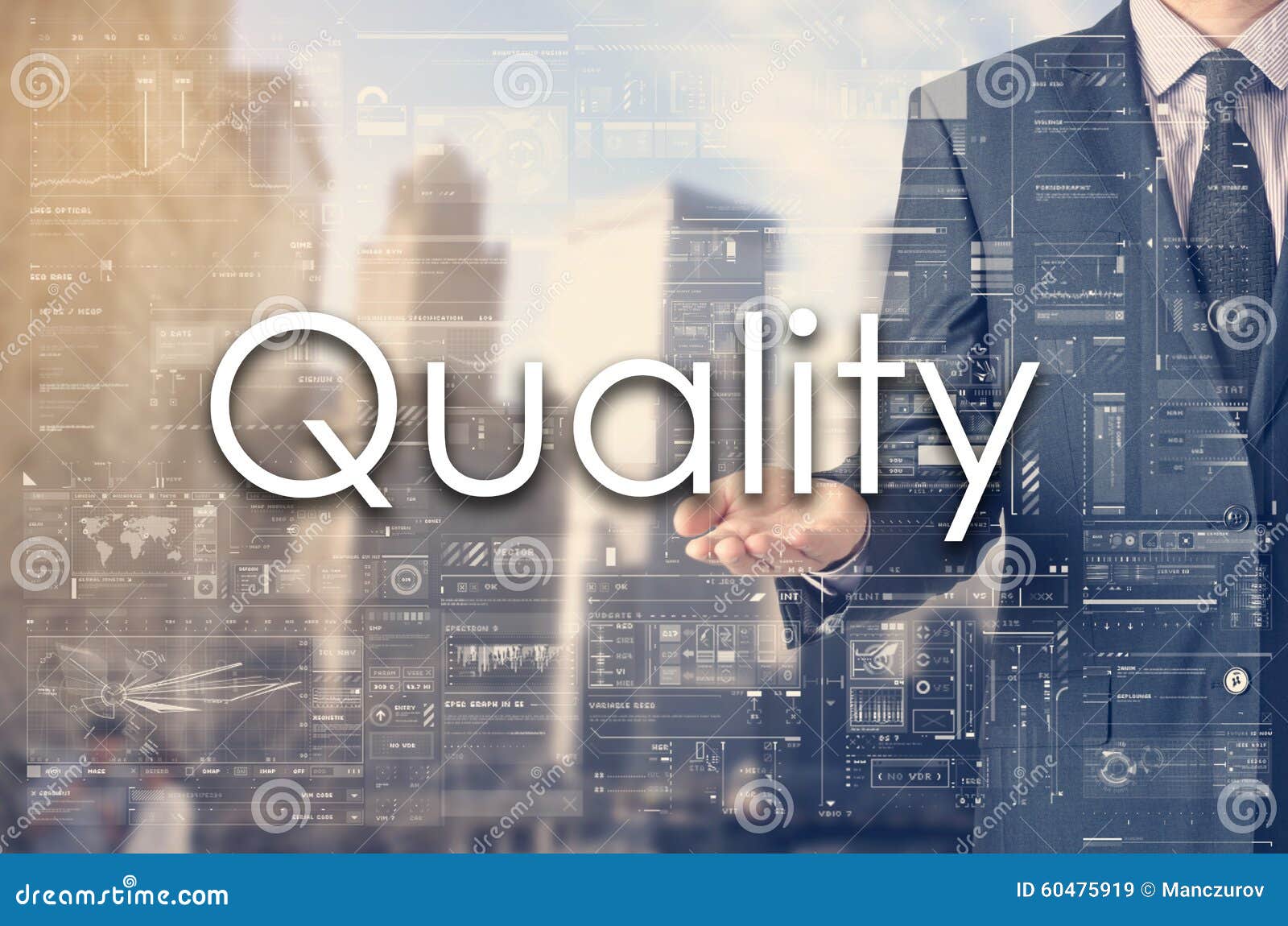 Businessman Showing Text by His Hand: Quality Stock Image - Image of ...