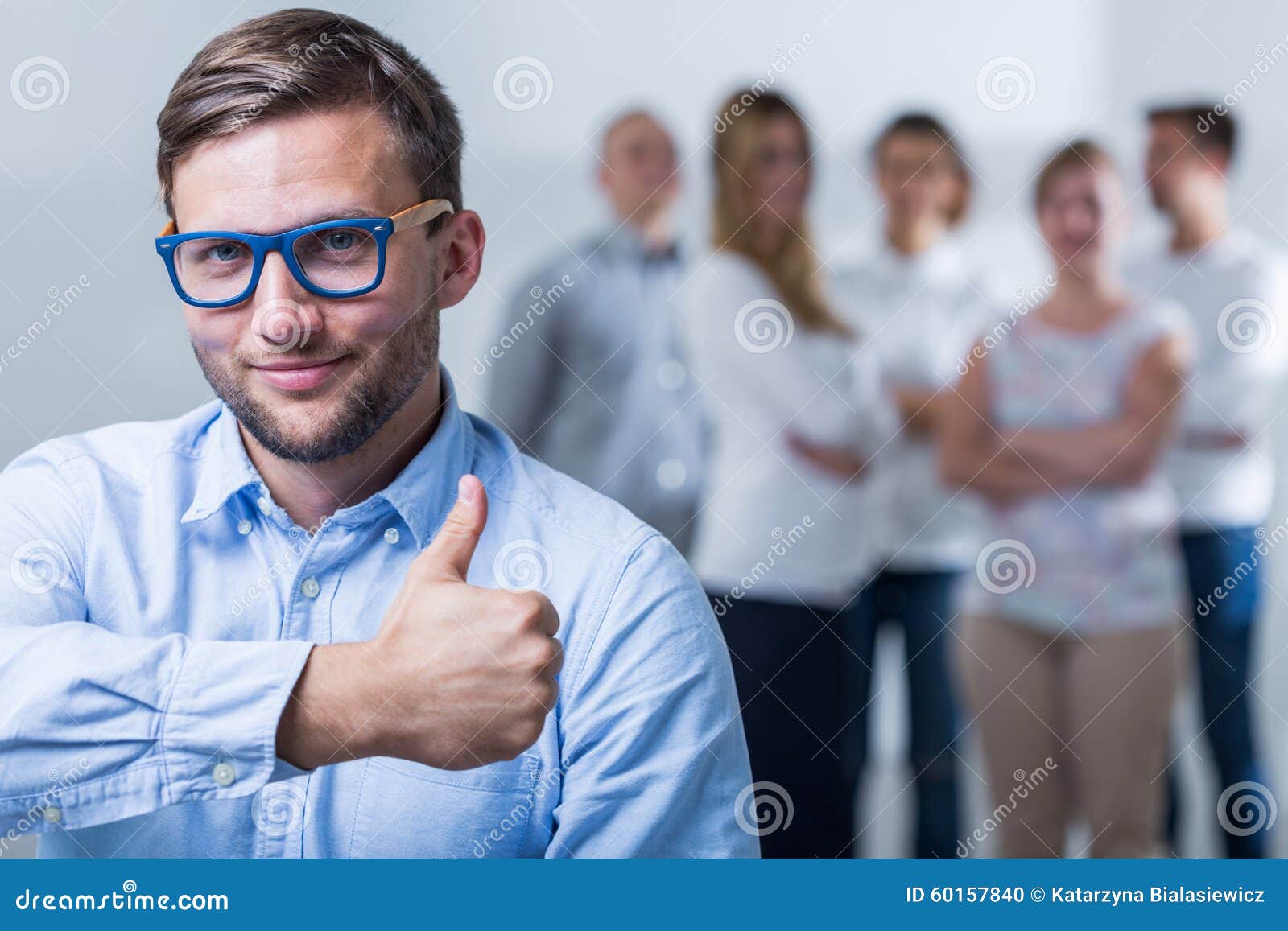 Businessman Showing Thumb Up Stock Photo - Image of employee, myopia ... Businessman Showing Thumb Up Stock Photo - Image of employee, myopia ...