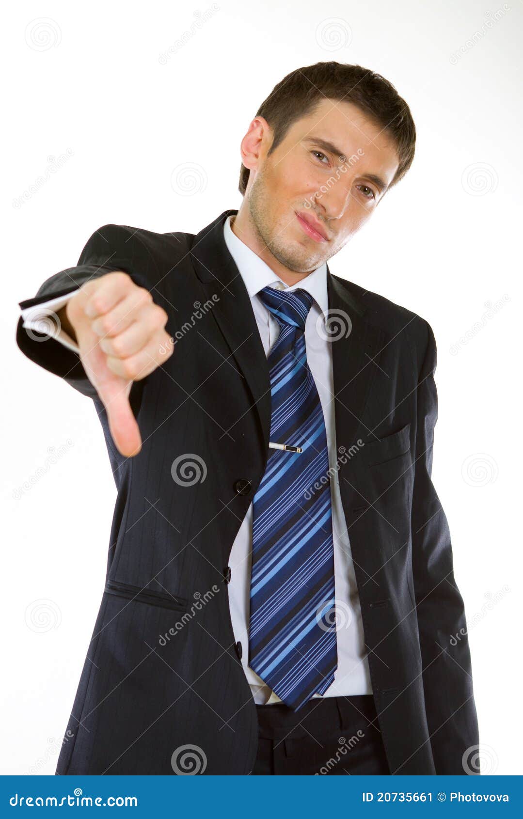 Businessman Showing Thumbs Down Stock Image - Image of occupation ...