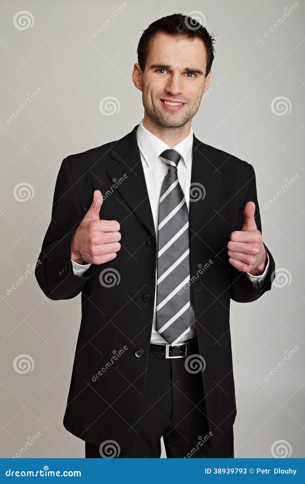 Businessman Showing Thumbs Up Stock Image - Image of business, young ...