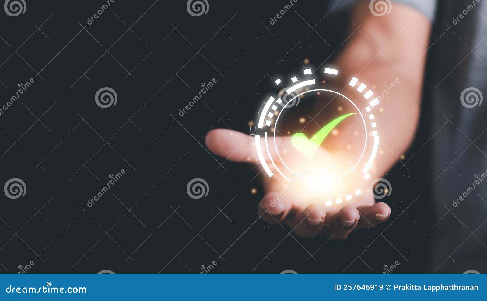 Businessman Showing Virtual Approval Mark, Excellent Business Guarantee ... Businessman Showing Virtual Approval Mark, Excellent Business Guarantee ...