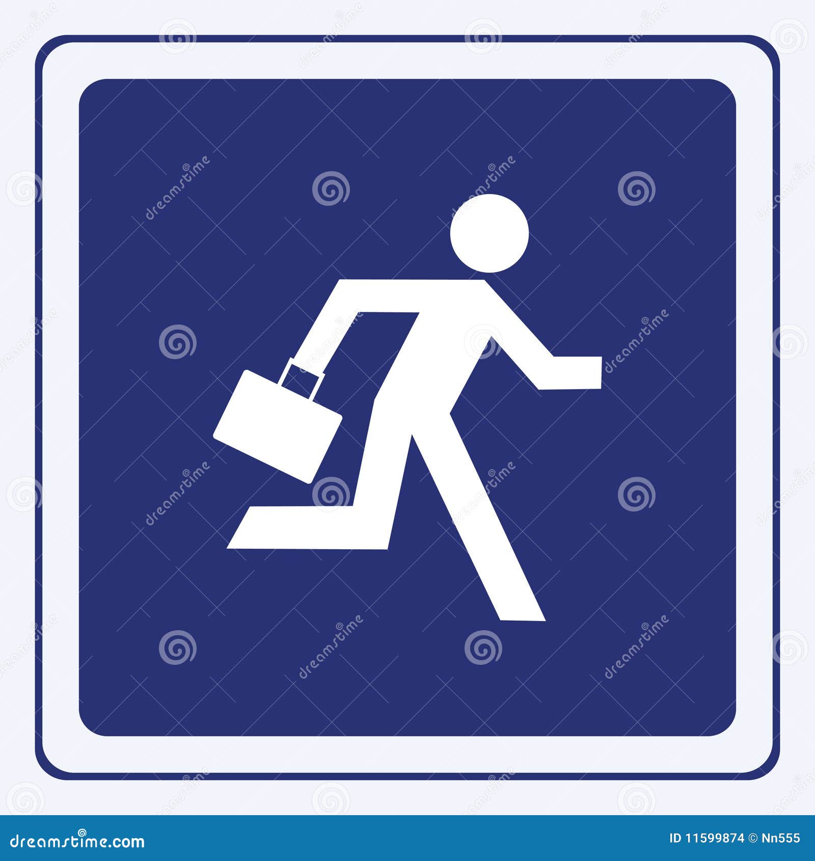 Businessman Sign stock vector. Illustration of modern - 11599874