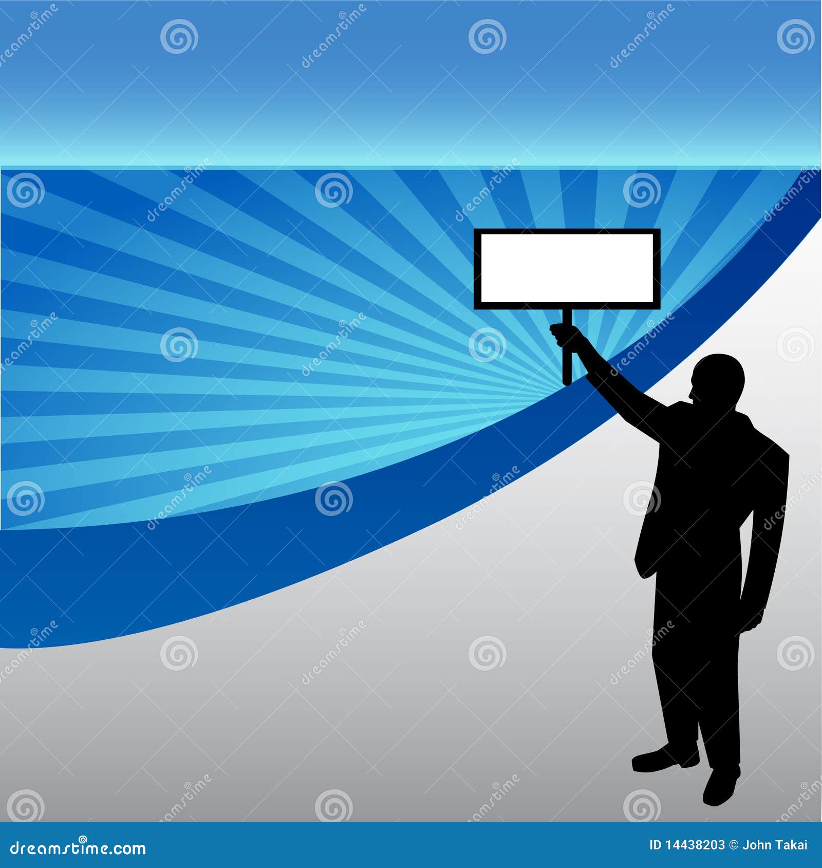 Businessman Sign stock vector. Illustration of blue, businessman - 14438203