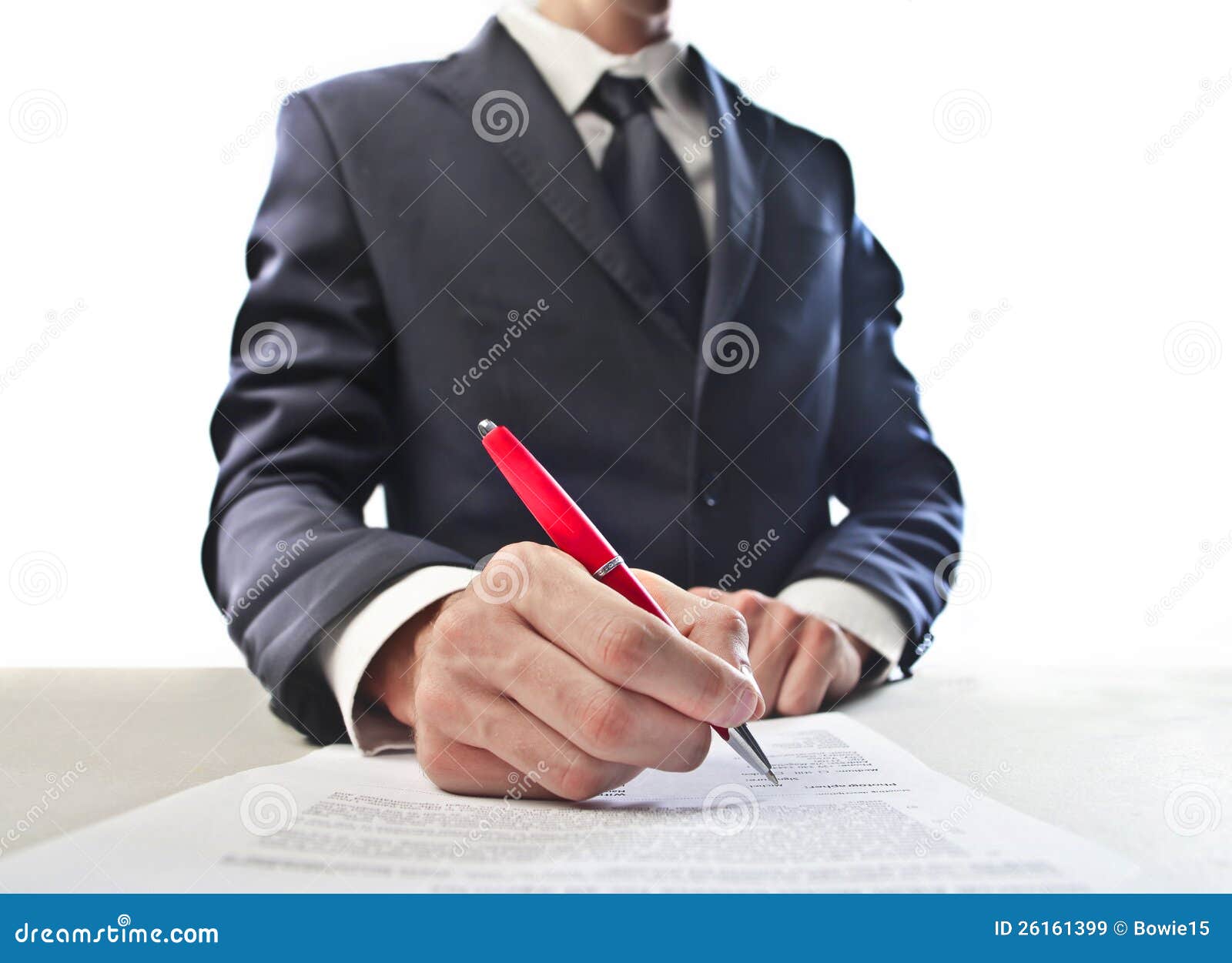 Businessman Signing stock image. Image of business, closeup - 26161399