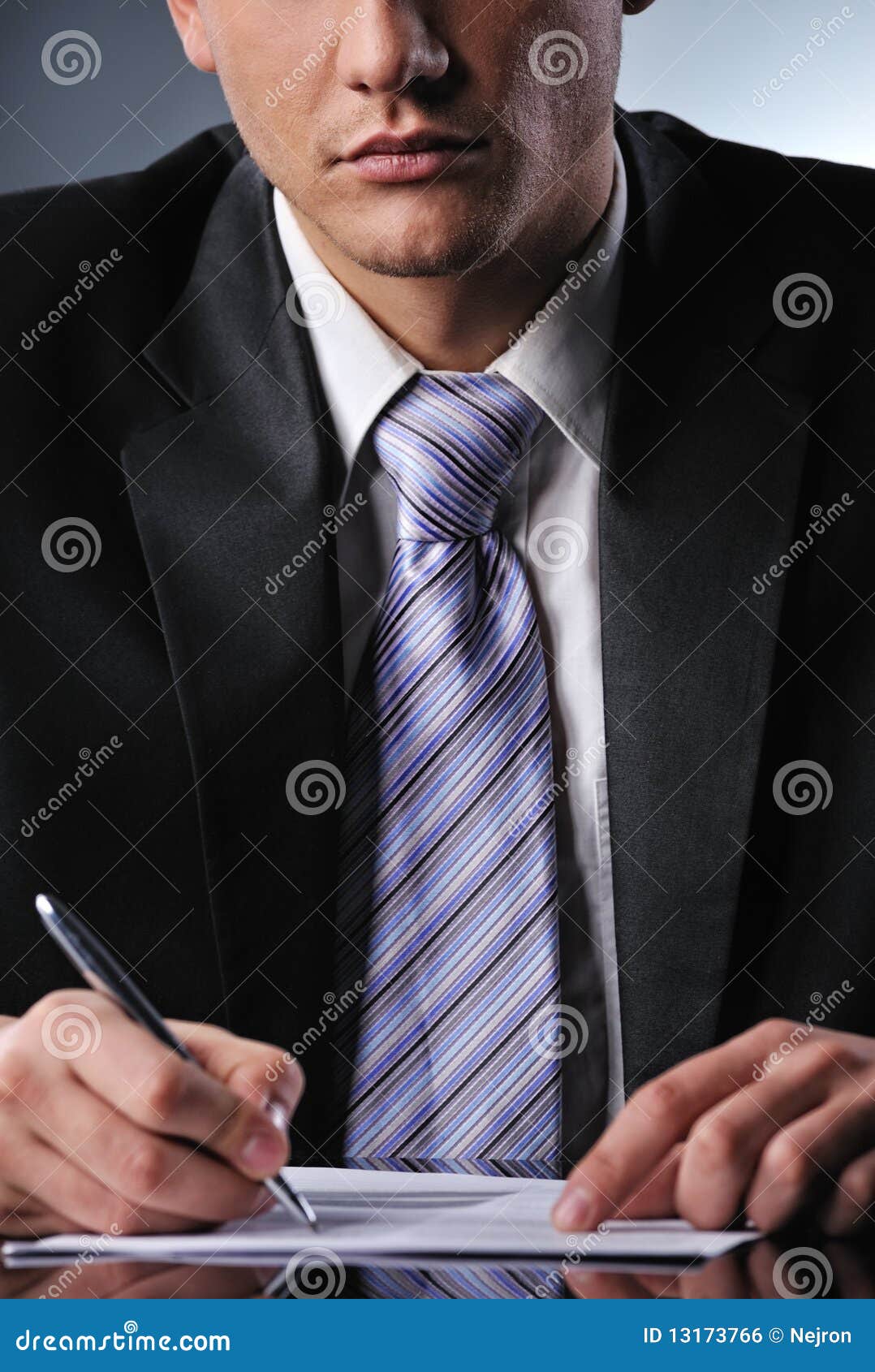 Businessman Signing a Contract Stock Photo - Image of note, human: 13173766