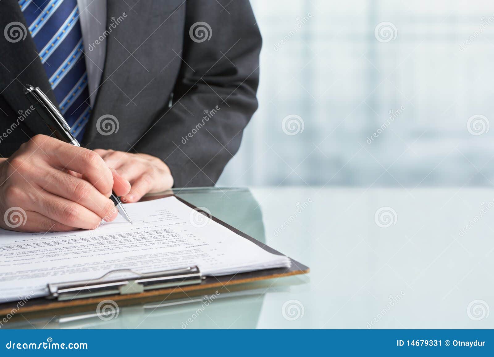Businessman Signing Contract Stock Image - Image of paper ...