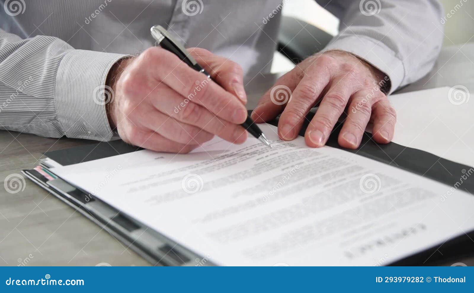 Checking and Signing a Contract Stock Footage - Video of professional ...