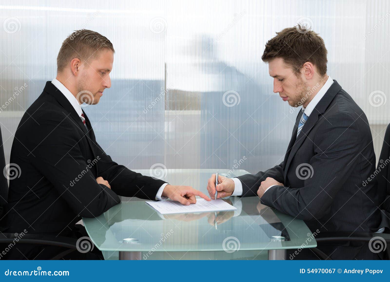 Businessman Signing a Contract Stock Image - Image of agreement ...