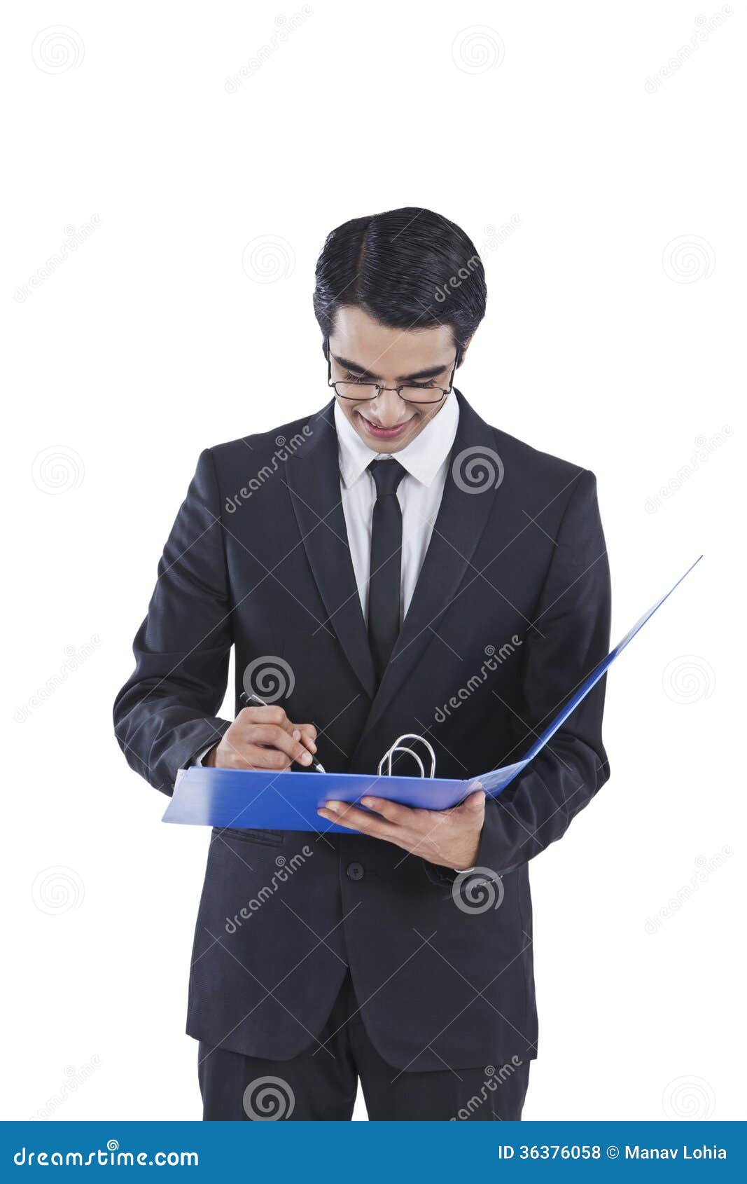 Businessman Signing a Document Stock Photo - Image of isolated, formal ...