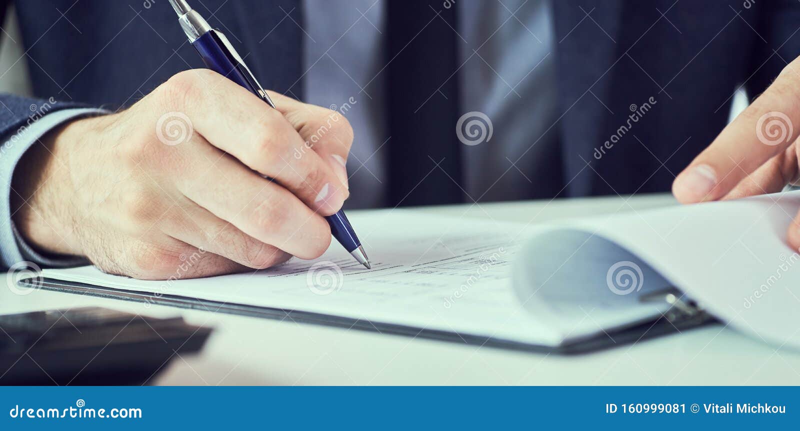Man Completing A Questionnaire Royalty-Free Stock Photo | CartoonDealer ...
