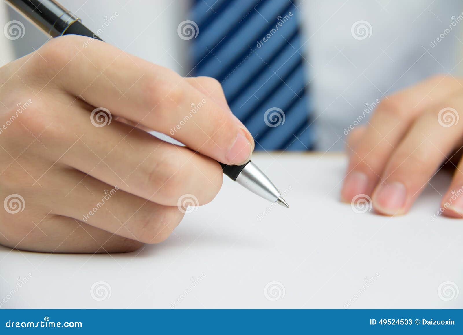 Businessman Signing Documents Stock Image - Image of person, concept ...