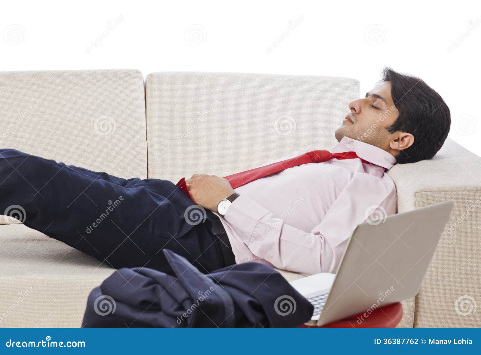 Businessman sleeping stock photo. Image of clothing, button - 36387762