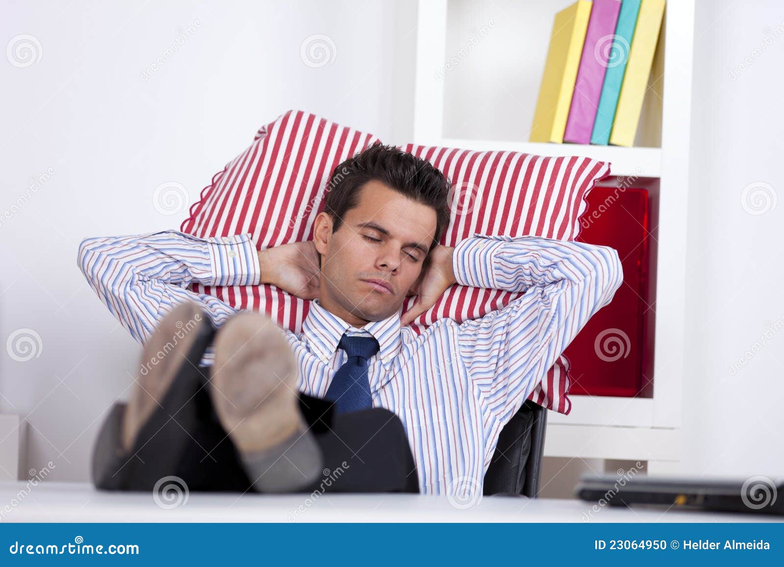 Businessman Sleeping at the Office Stock Photo - Image of caucasian ...
