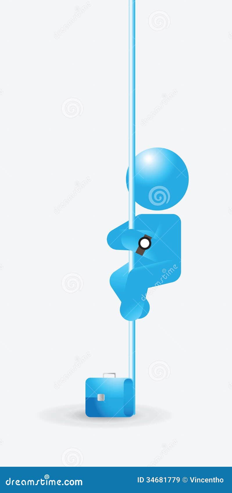 Businessman Punctuality Concept Illustration Stock Vector ...