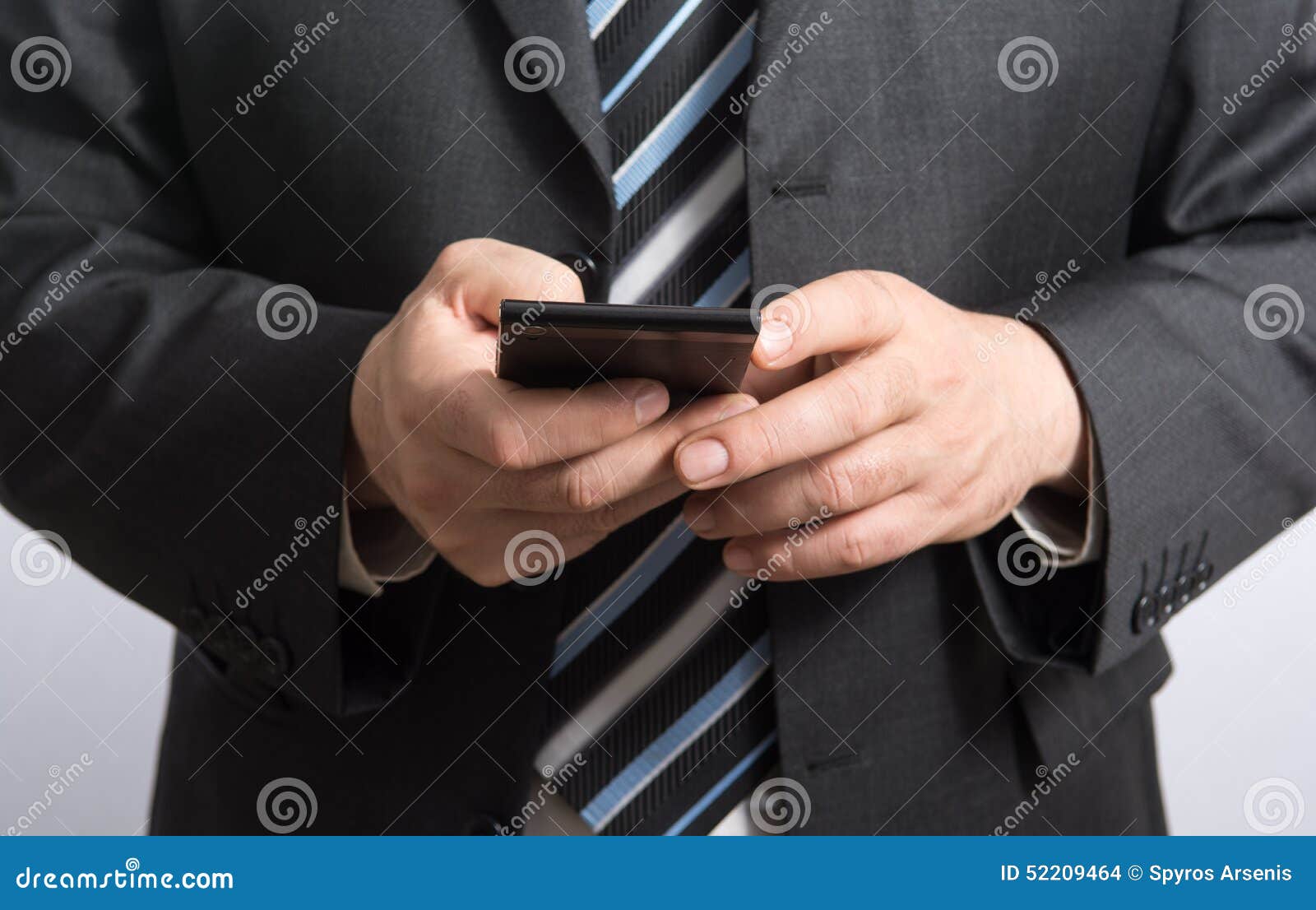 Businessman with Smartphone Stock Photo - Image of corporate ...