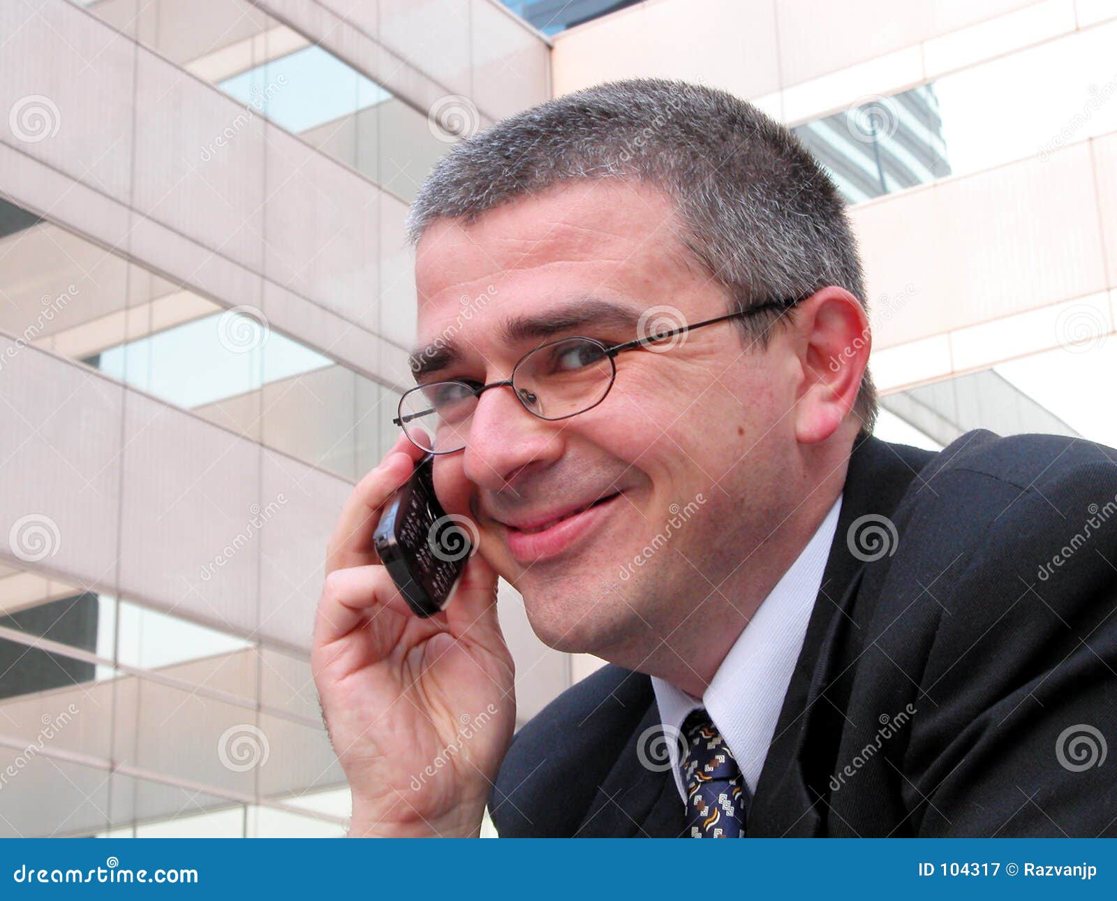 Businessman smile stock image. Image of building, city - 104317