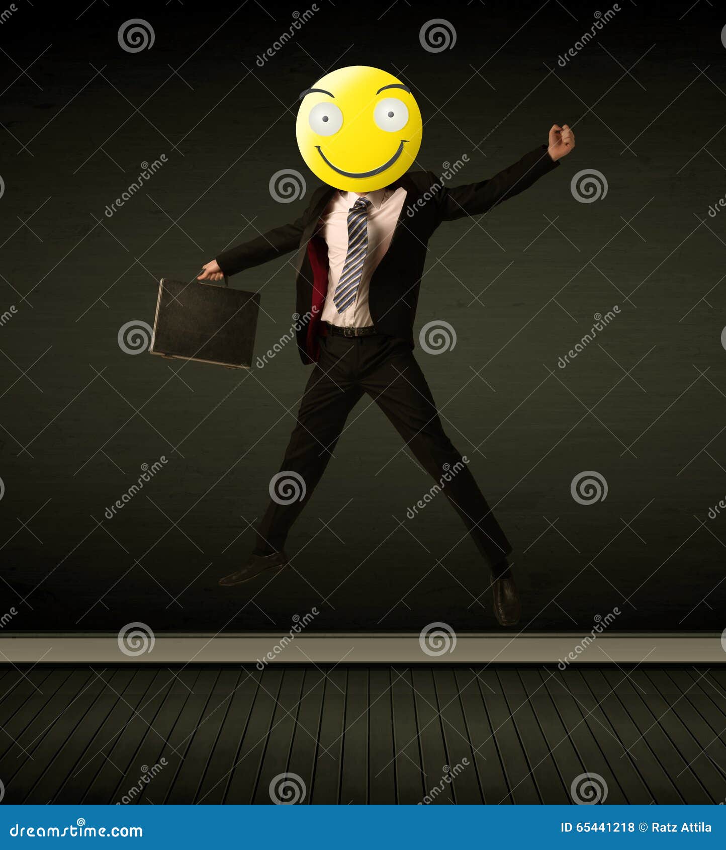 Businessman with Smiley Face Stock Photo - Image of business, person ...