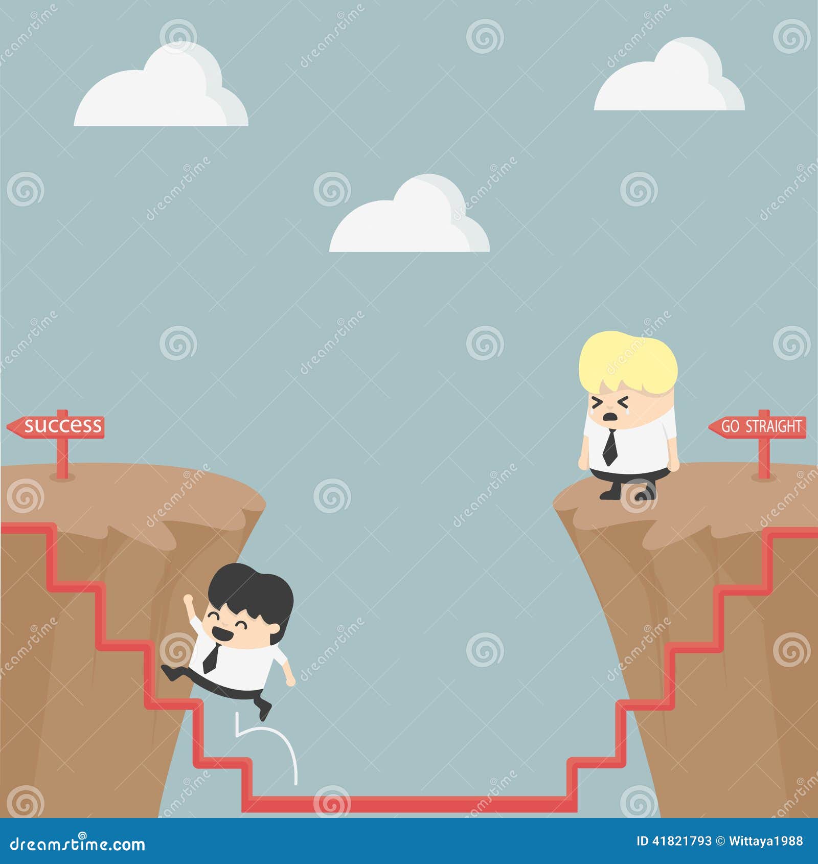 Businessman and solution stock vector. Illustration of cartoon - 41821793