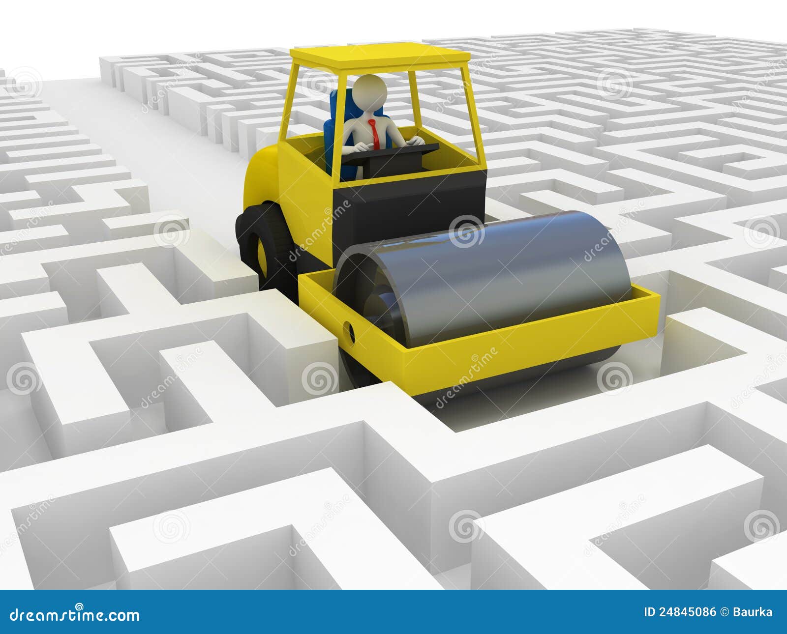 Businessman Solving Problem Stock Illustration - Illustration of idea ...