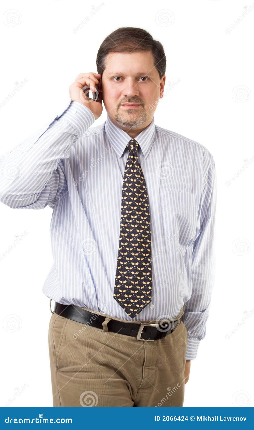 Businessman Speaking on His Mobile Phone Stock Photo - Image of manager ...