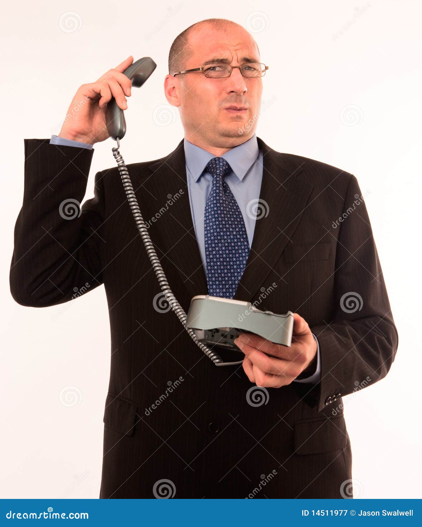 Businessman Speaking To Angry Customer Stock Image - Image of male ...