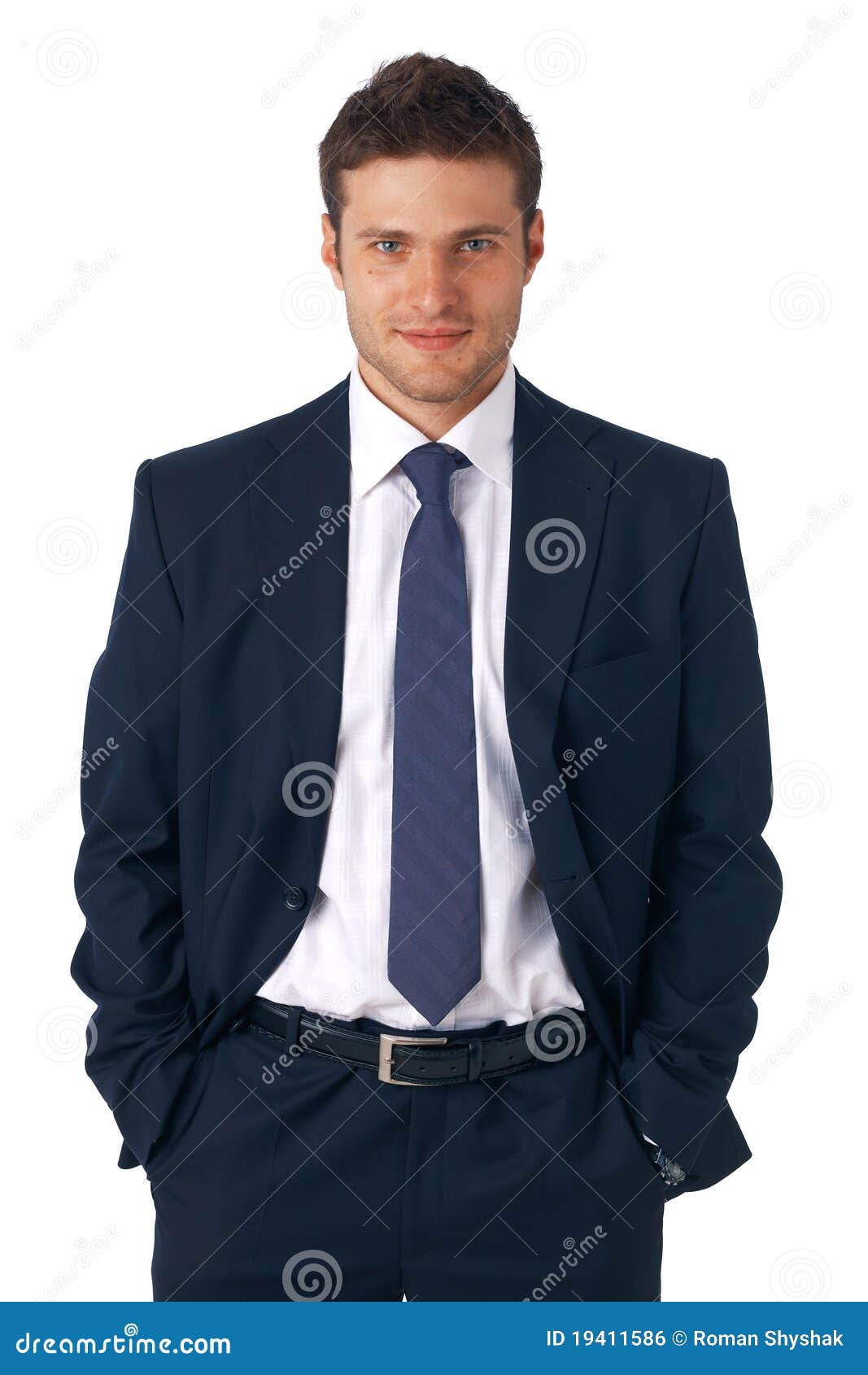 Businessman Standing. stock photo. Image of leader, fashionable - 19411586