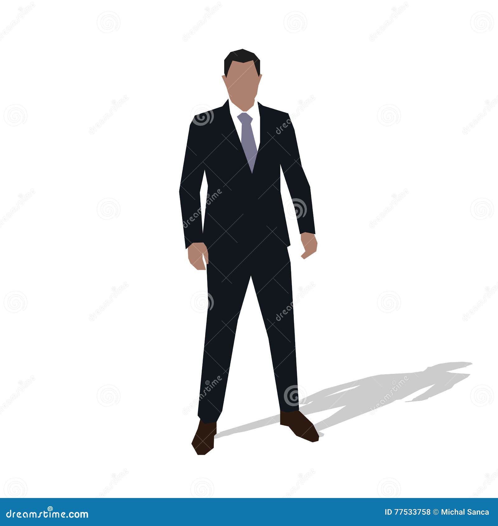 Businessman Standing Astride Stock Vector - Illustration of ...