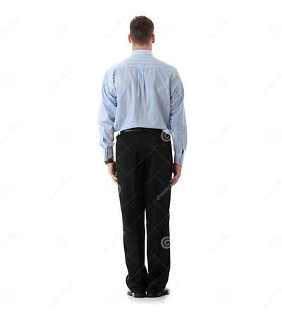 Businessman standing back stock image. Image of body - 15589453