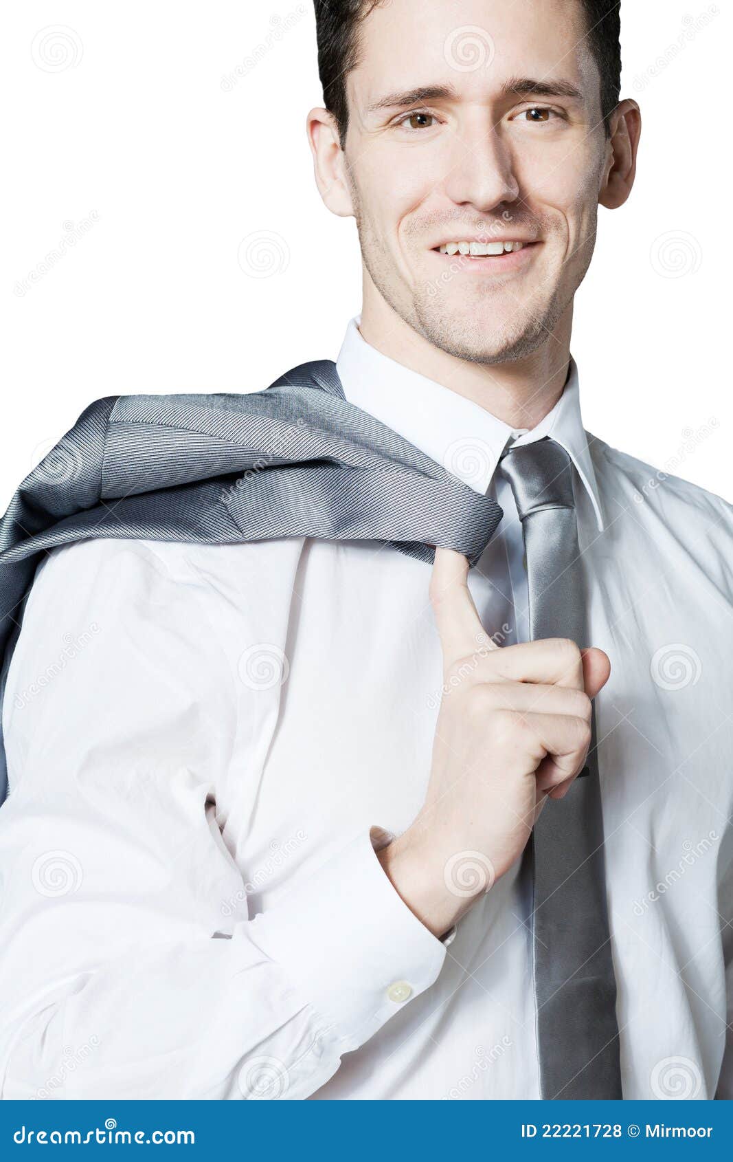 Businessman Standing in Confident Pose. Isolated Stock Photo - Image of ...