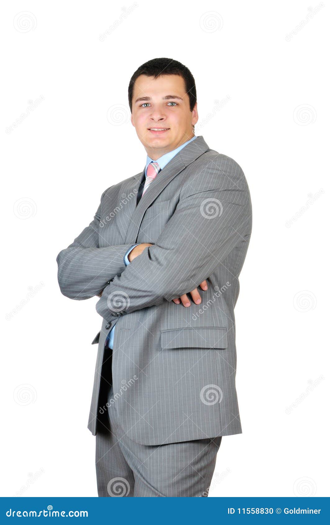Businessman Standing Confidently Stock Photo - Image of model, body ...