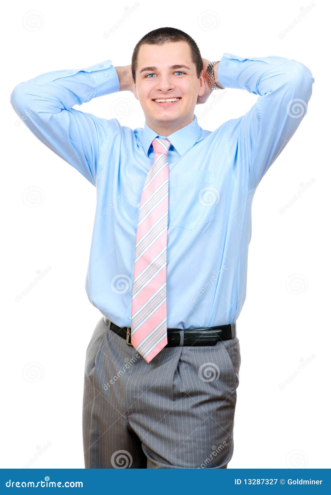 Businessman Standing Confidently Stock Image - Image of clothing ...