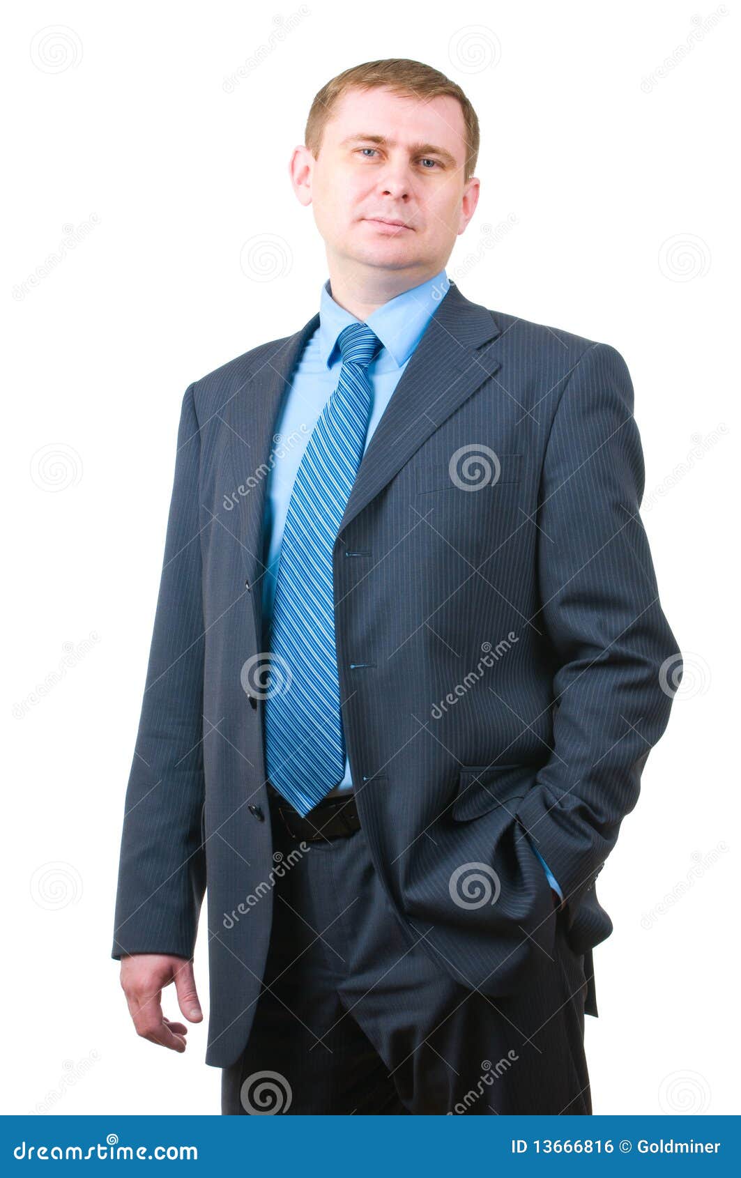 Businessman Standing Confidently Stock Photo - Image of male, satisfied ...