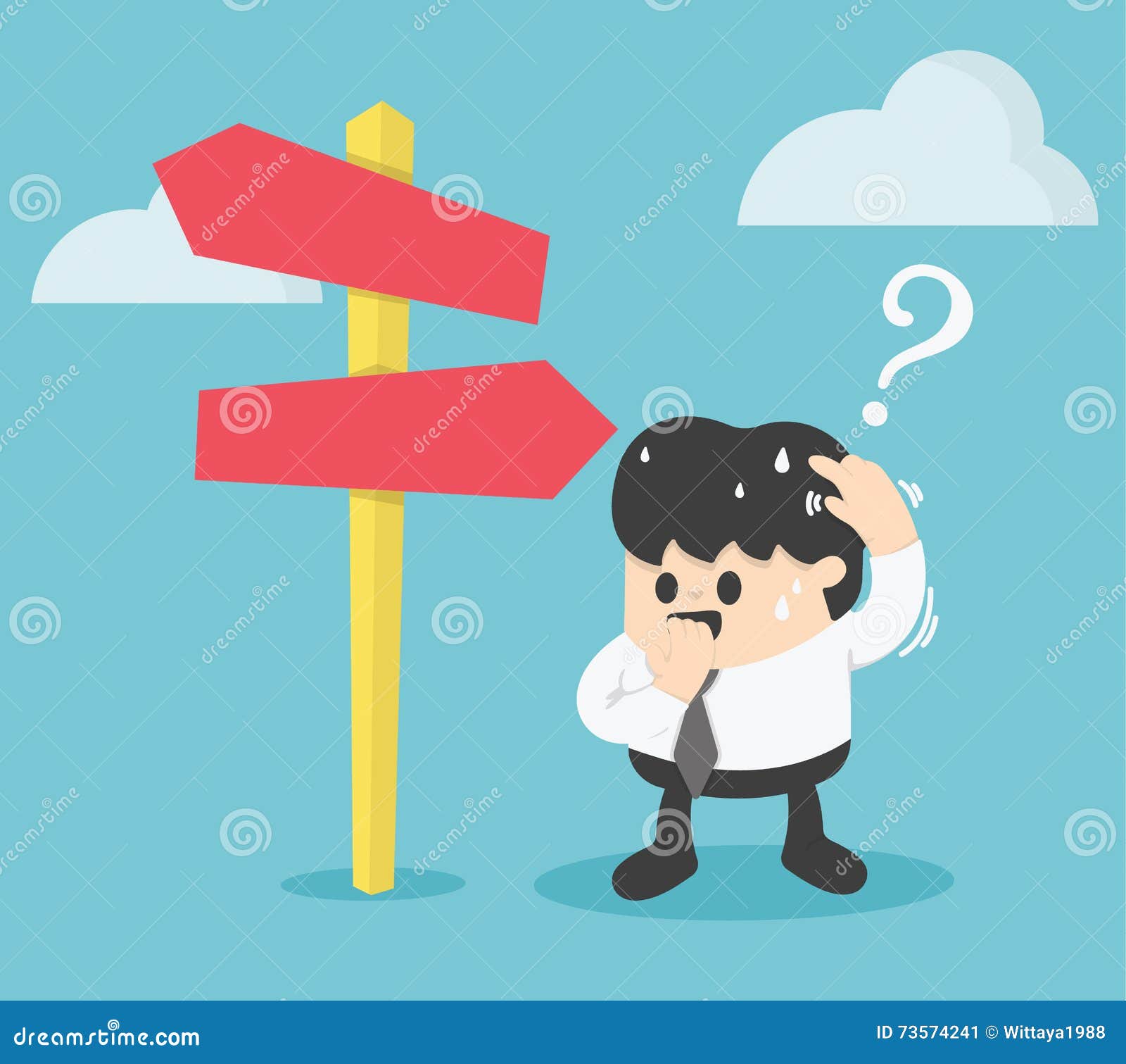 Man Standing At Crossroad Choosing Right Path, Choice Concept ... Man Standing At Crossroad Choosing Right Path, Choice Concept ...