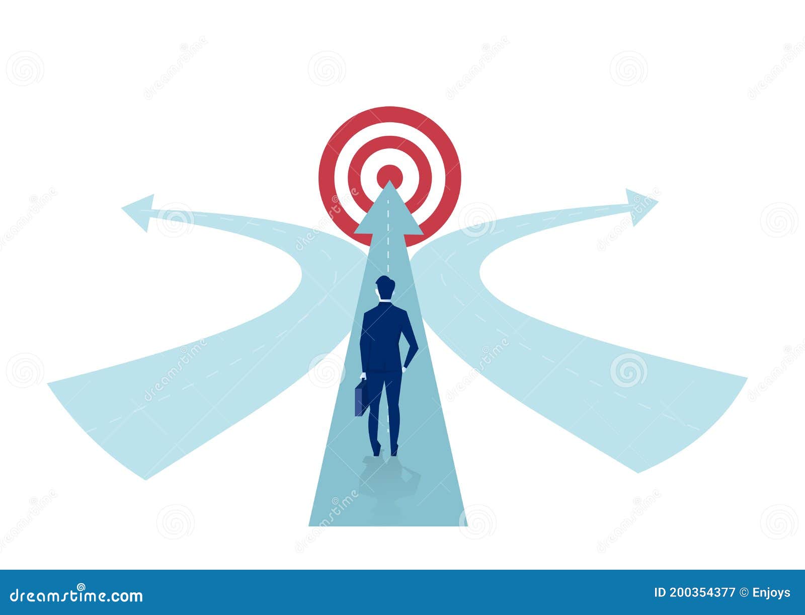 Road Split Vector Illustration | CartoonDealer.com #25737354