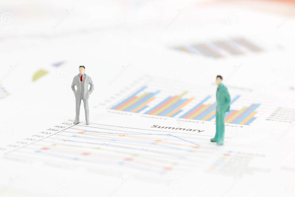 Businessman Standing on a Graph Chart Stock Photo - Image of chart ...