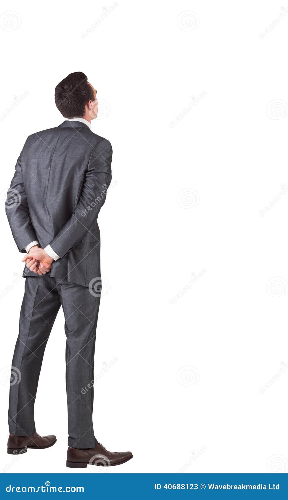 Businessman Standing with Hands Behind Back Stock Image - Image of ... Businessman Standing with Hands Behind Back Stock Image - Image of ...