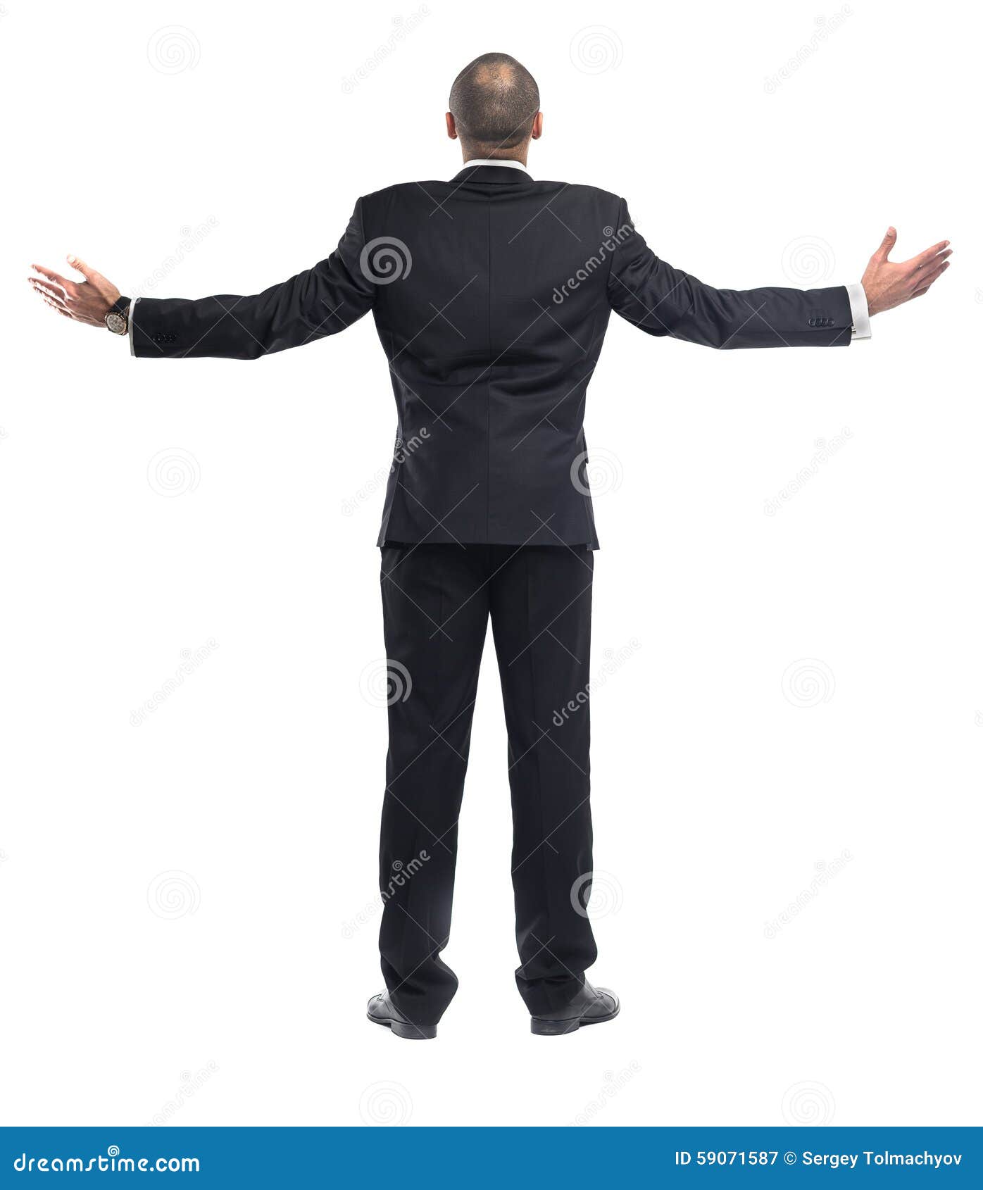 Businessman Standing Isolated Stock Image - Image of manager, boss ...