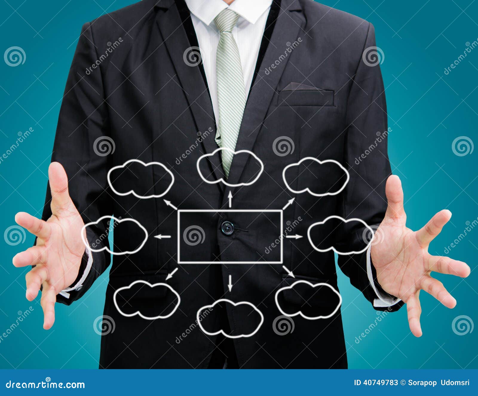 Standing In A Flowchart Stock Photography | CartoonDealer.com #5813720