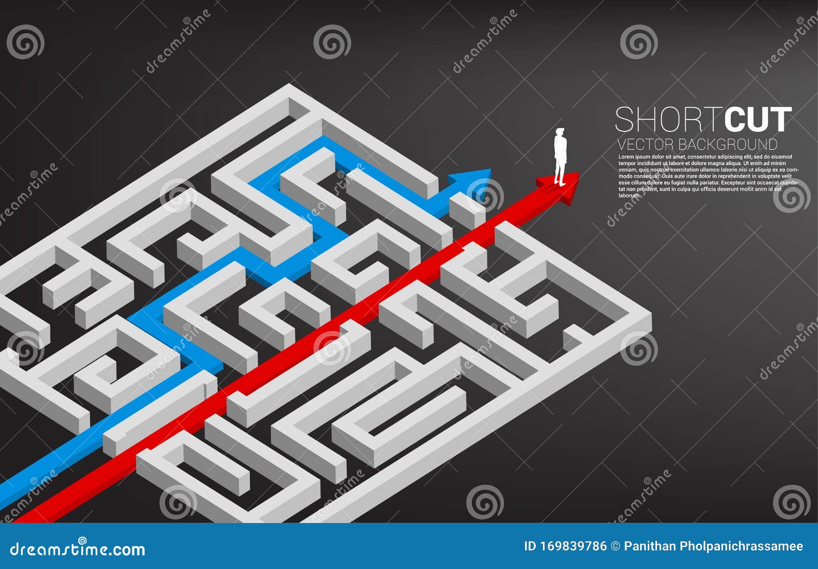 Shortcut Solution. Stock Image | CartoonDealer.com #28888705