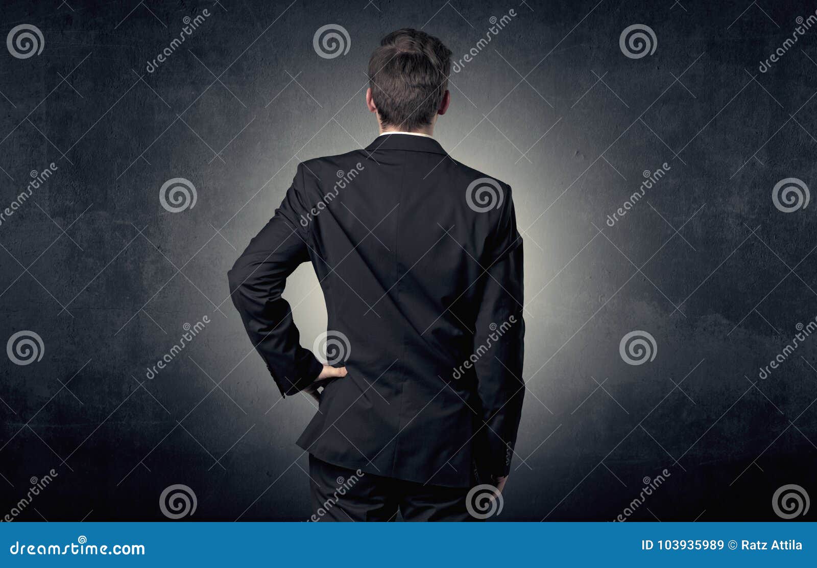 Businessman Standing and Thinking Stock Image - Image of grey, choice ... Businessman Standing and Thinking Stock Image - Image of grey, choice ...
