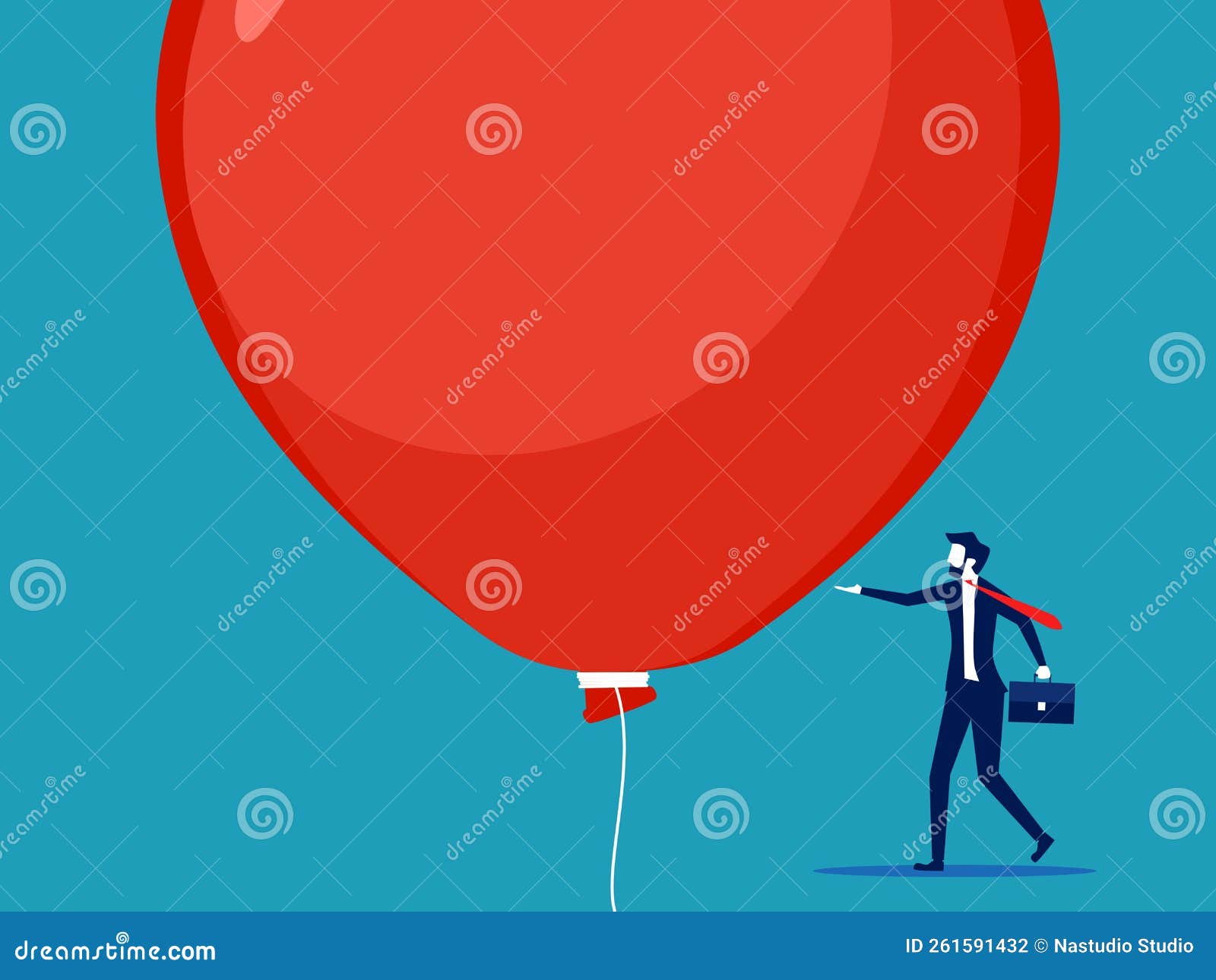 Businessman Standing Under Huge Balloon Bubbles. Investment and ... Businessman Standing Under Huge Balloon Bubbles. Investment and ...