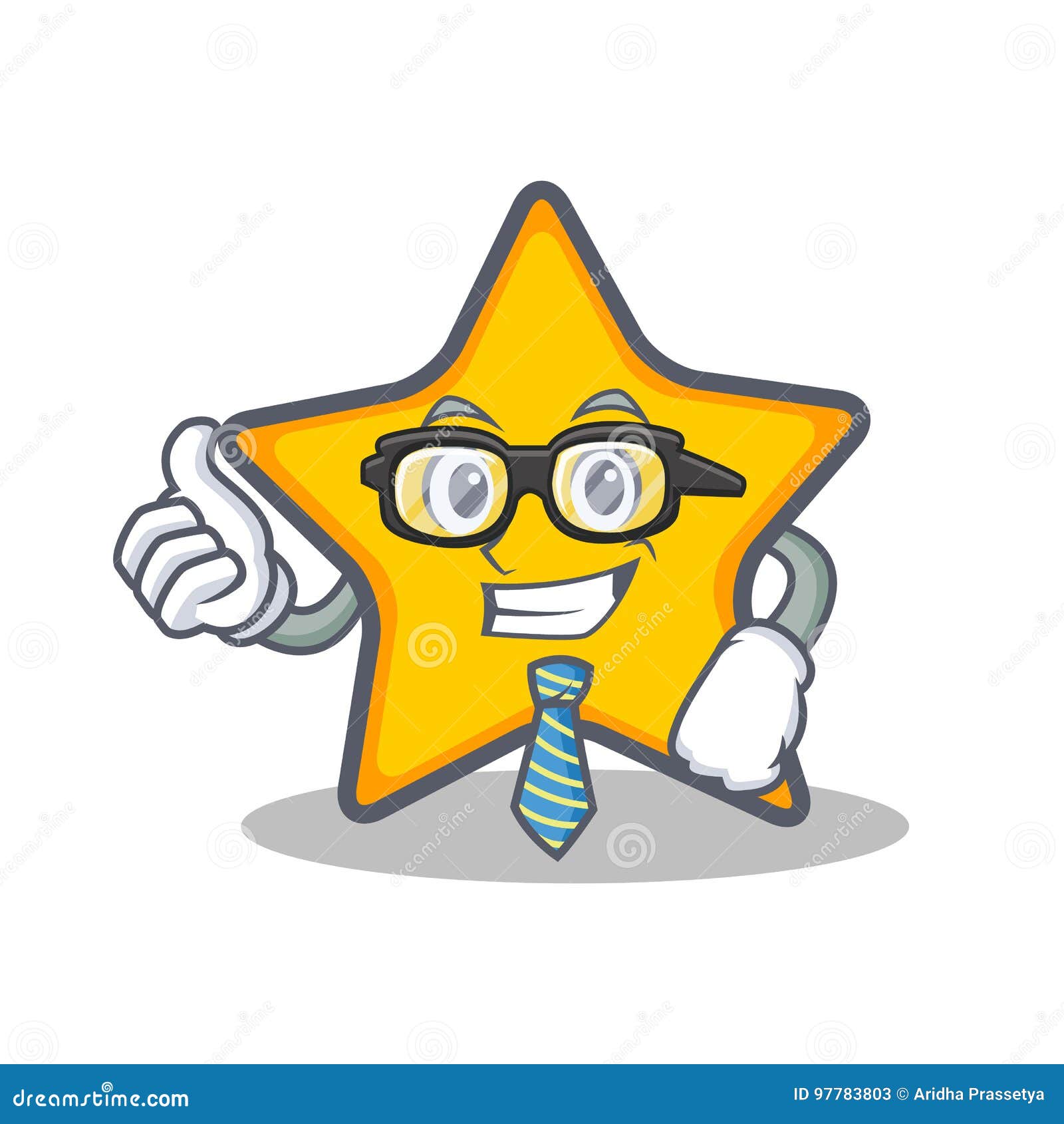 Businessman Star Character Cartoon Style Stock Vector - Illustration of ...