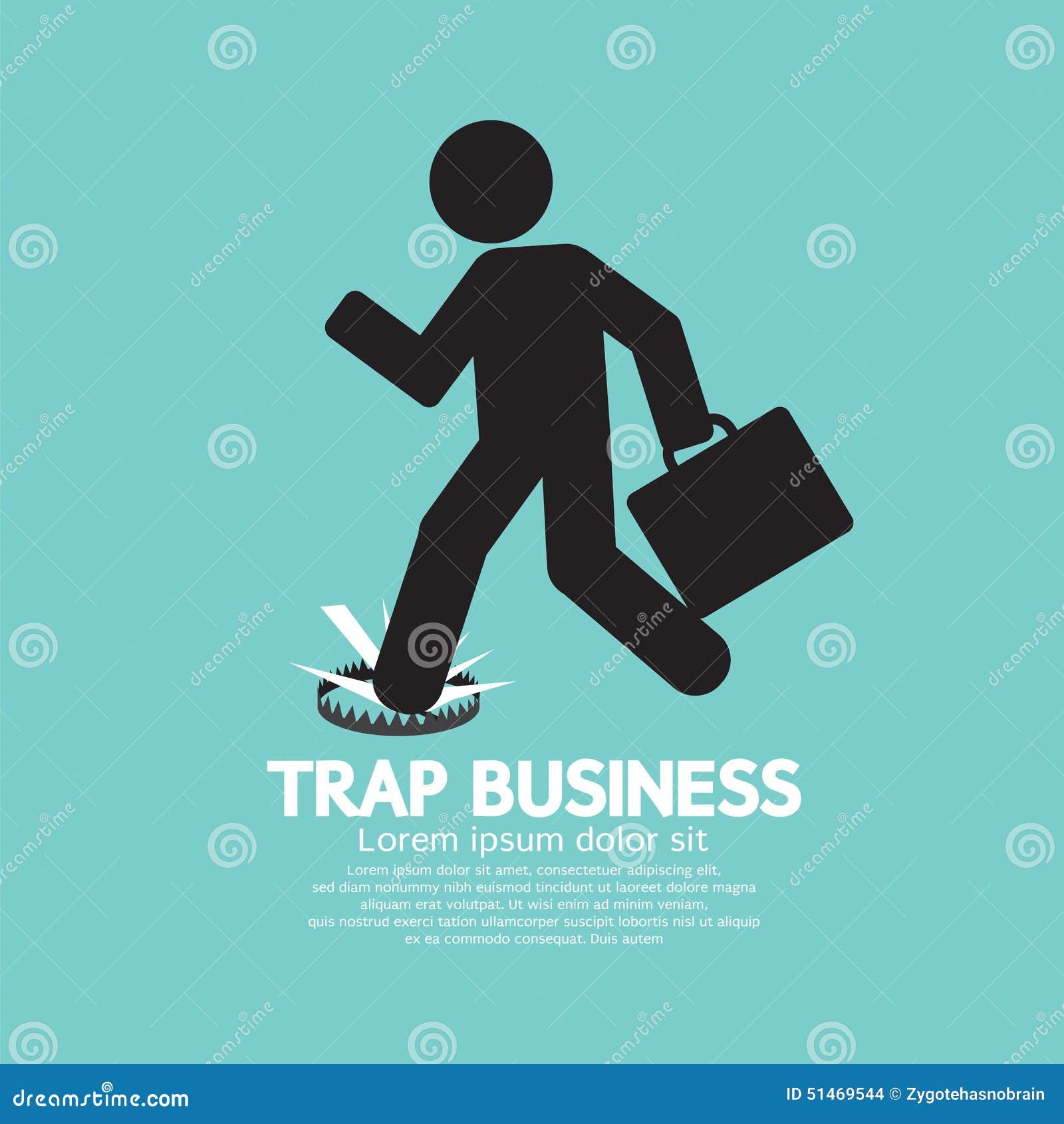 Business Trap Cartoon Vector | CartoonDealer.com #46703729