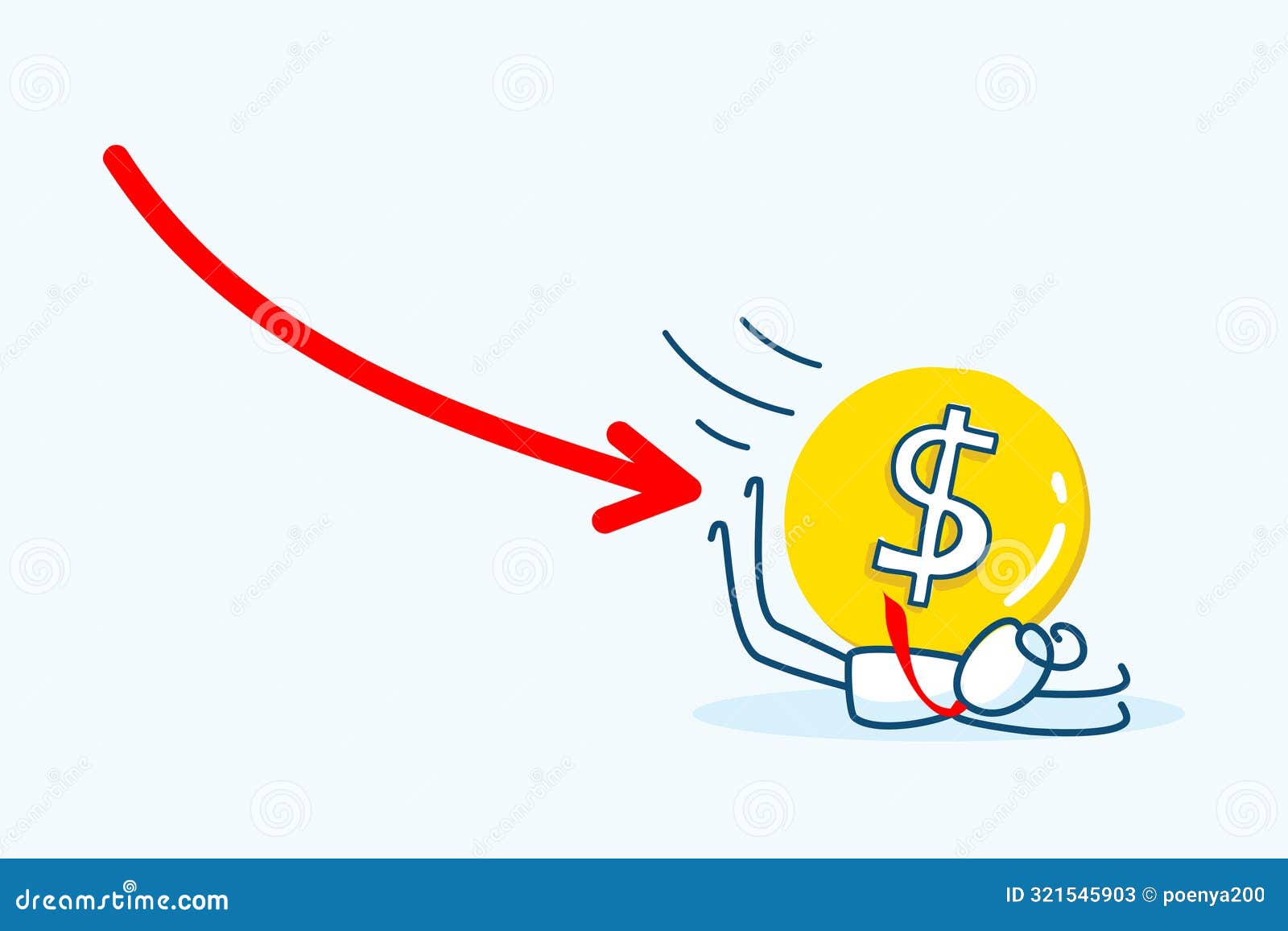 Businessman And Decrease Graph Background Cartoon Vector | CartoonDealer.com #66637543