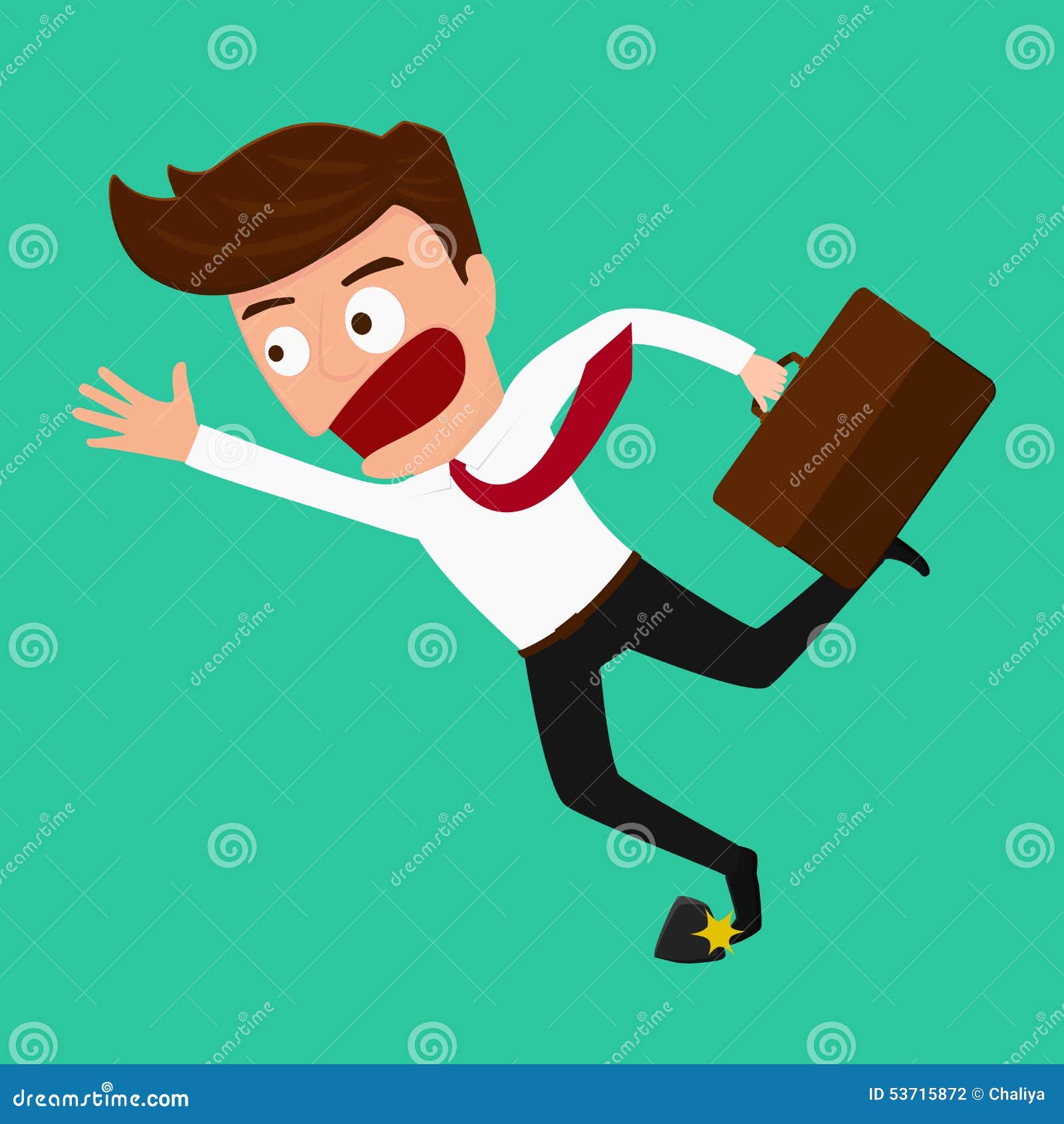 Businessman Stumbling on Rock Stock Vector - Illustration of impediment ...