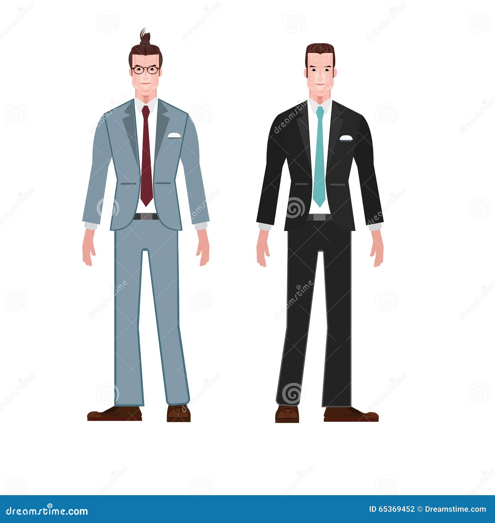 Businessman Style Suit Wear Vector Stock Vector - Illustration of ...
