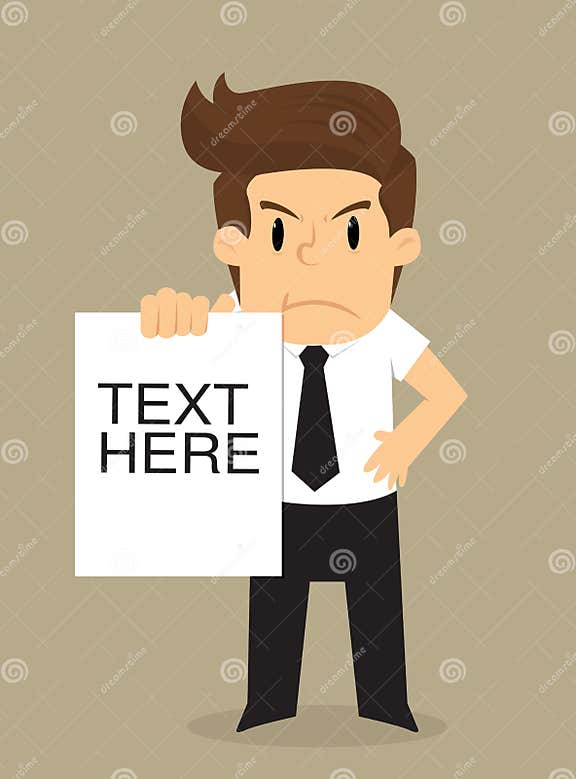 Businessman Submitted Proposal Stock Vector - Illustration of ...